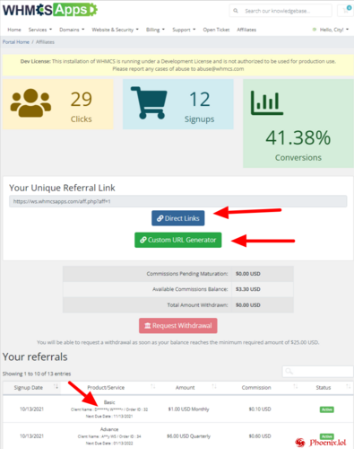 WS Affiliates Plus for WHMCS nulled - WHMCS - Phoenix.lol