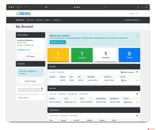 Blesta webhosting billing software v5.9.3 Nulled - Scripts - Phoenix.lol